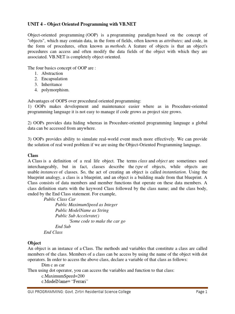 Gui Unit 4 | PDF | Object Oriented Programming | Inheritance (Object Oriented Programming)