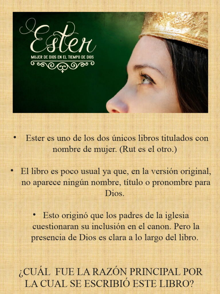Ester Capitulo 1 | PDF | Esther | Imperio aqueménida
