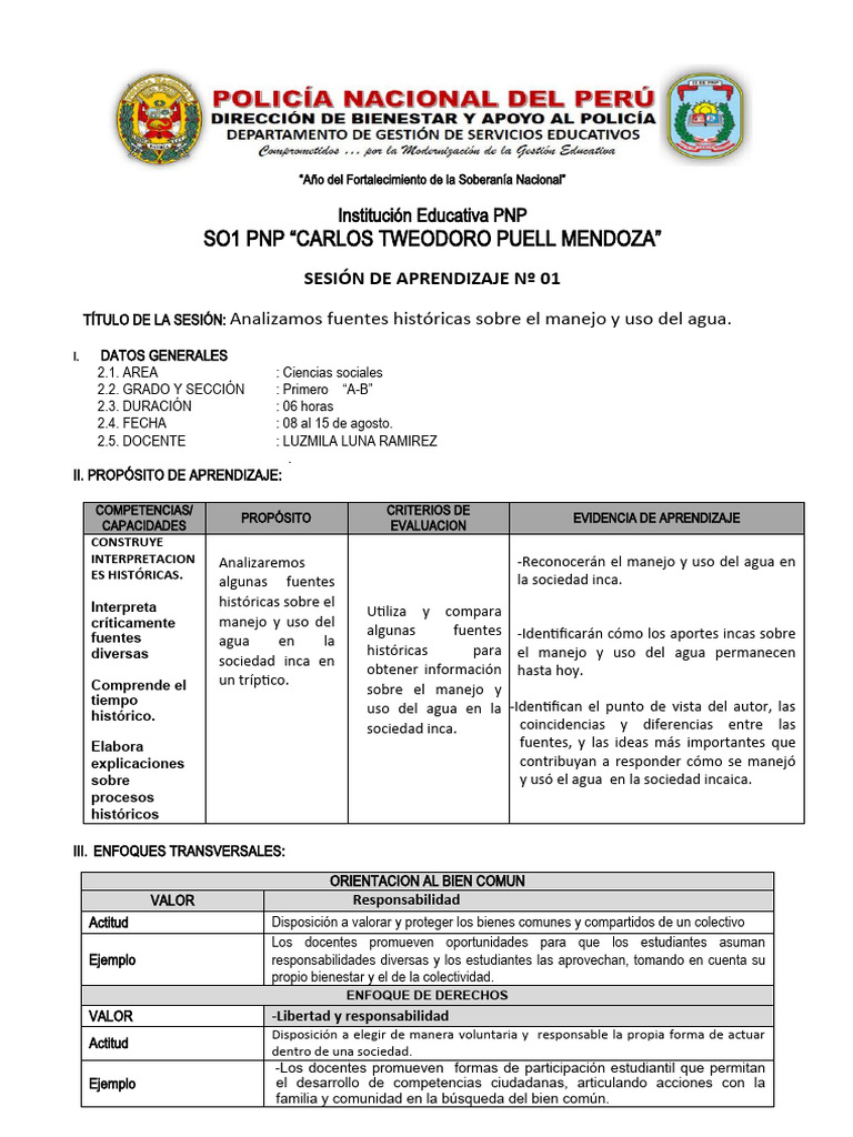 Sesion 01.exp 05 .CC - SS .Luna .1ero B. 2022 | PDF | Canal | Imperio Inca Sesion 01.exp 05 .CC - SS .Luna .1ero B. 2022 | PDF | Canal | Imperio Inca