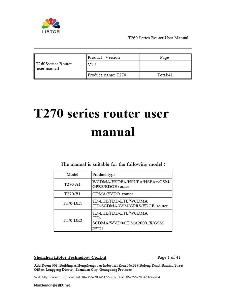 T270 User Manual | PDF | Port (Computer Networking) | World Wide Web