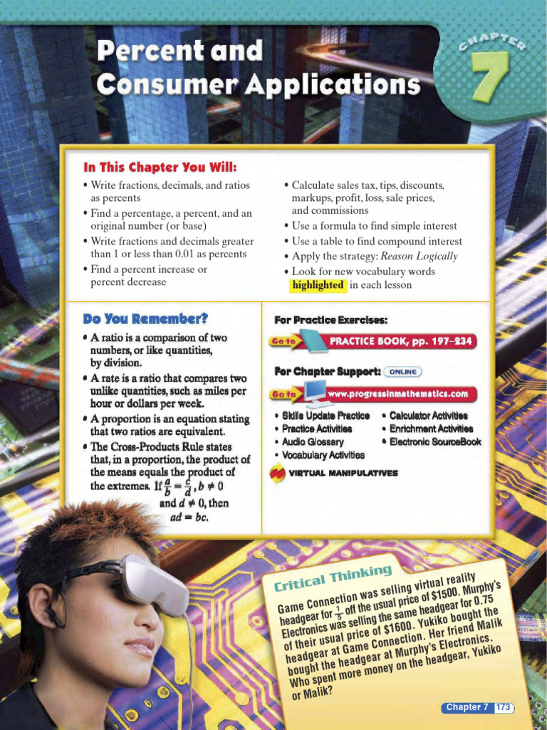 Percentage Grade 7 | PDF | Percentage | Mathematics