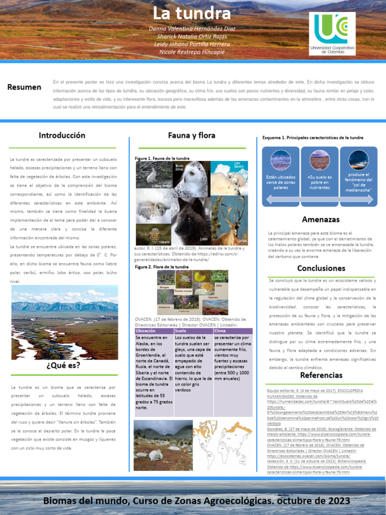 La Tundra Poster Corregido | Descargar gratis PDF | Ciencias de la ...