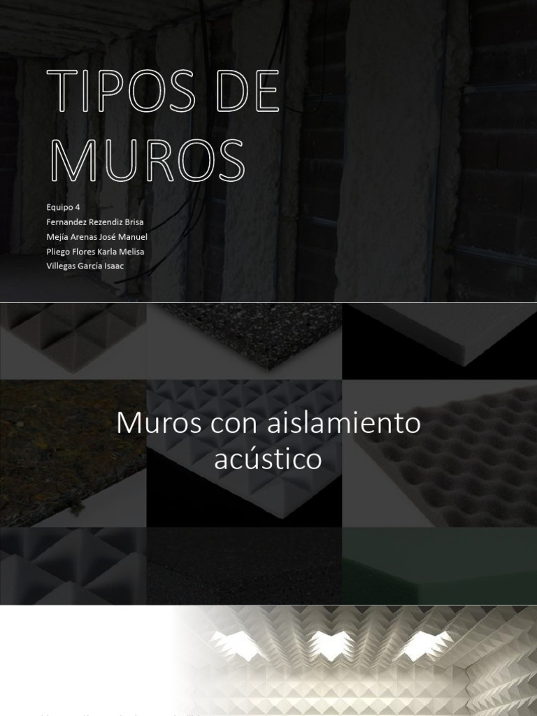Tipos de Muros | PDF | Aislamiento térmico | Química