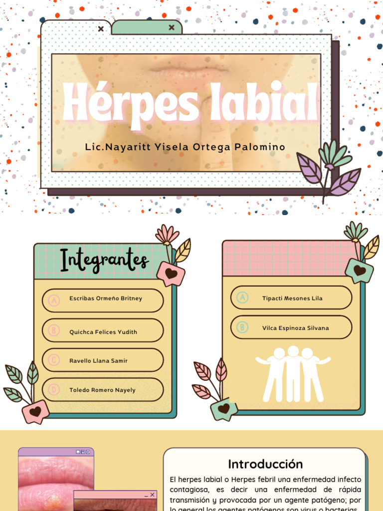 Herpes Labial: Causas y Tratamiento | PDF | Herpes Simple | Virus