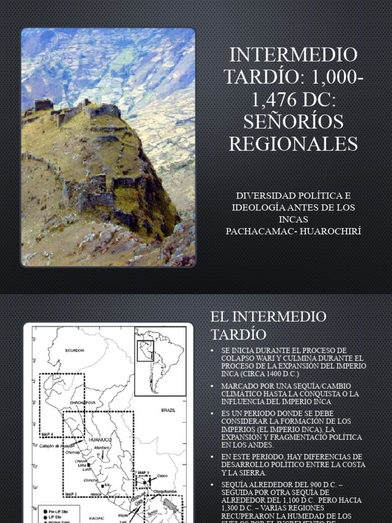 Diversidad Política en el Intermedio Tardío | PDF | Imperio Inca | Era ...