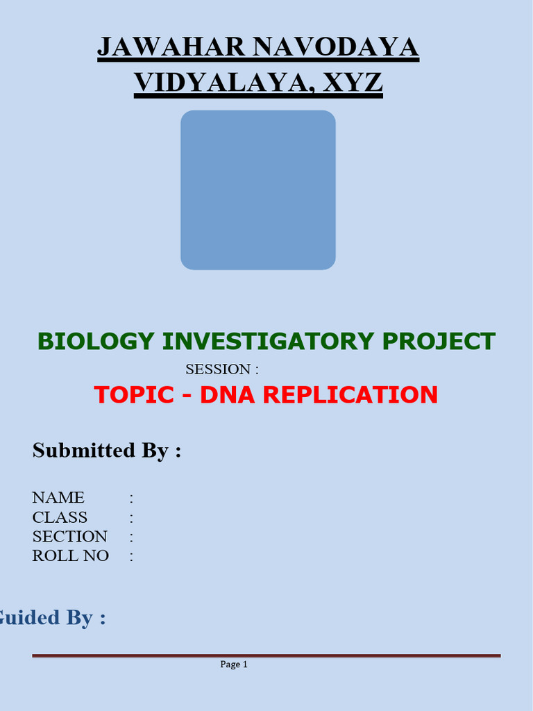 Dna Replication - Bio | PDF | Dna Replication | Dna