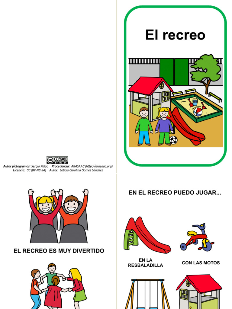 Pictogramas para un recreo seguro | PDF