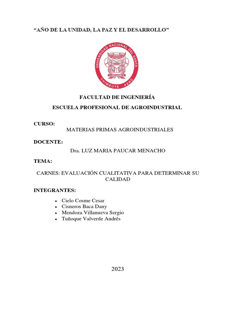 MP Practica Carnes | PDF | Carne | Alimentos