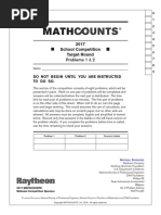 2022 MATHCOUNTS National Competition Results Answer Booklet 1 | PDF | Area | Triangle
