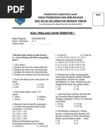 Soal Matematika Kelas 5 Bilangan Cacah Sampai 100000 Kurikulum Merdeka | PDF | Griya & Taman