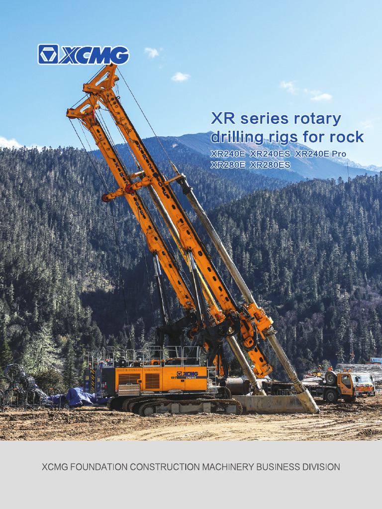 XR Series Rotary Drilling Rigs For Rock | PDF