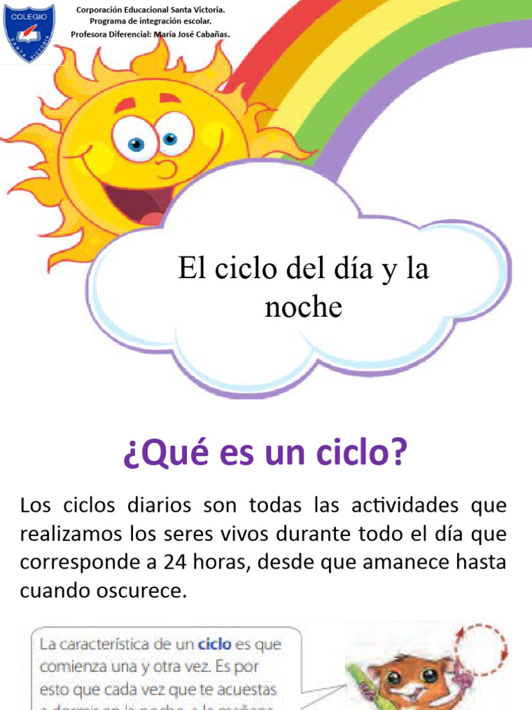 Ciclo del Día y la Noche | PDF | Ciencias sociales | Ciencia y matemáticas