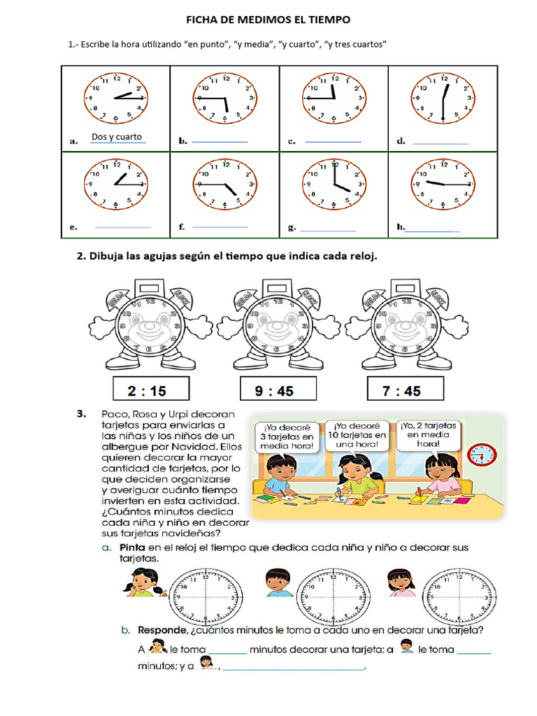 Ficha de Medimos El Tiempo | PDF