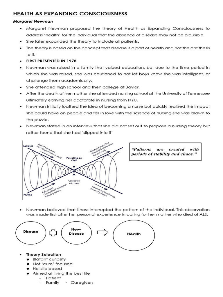 HEALTH AS EXPANDING CONSCIOUSNESS (Margaret Newman) | PDF ...