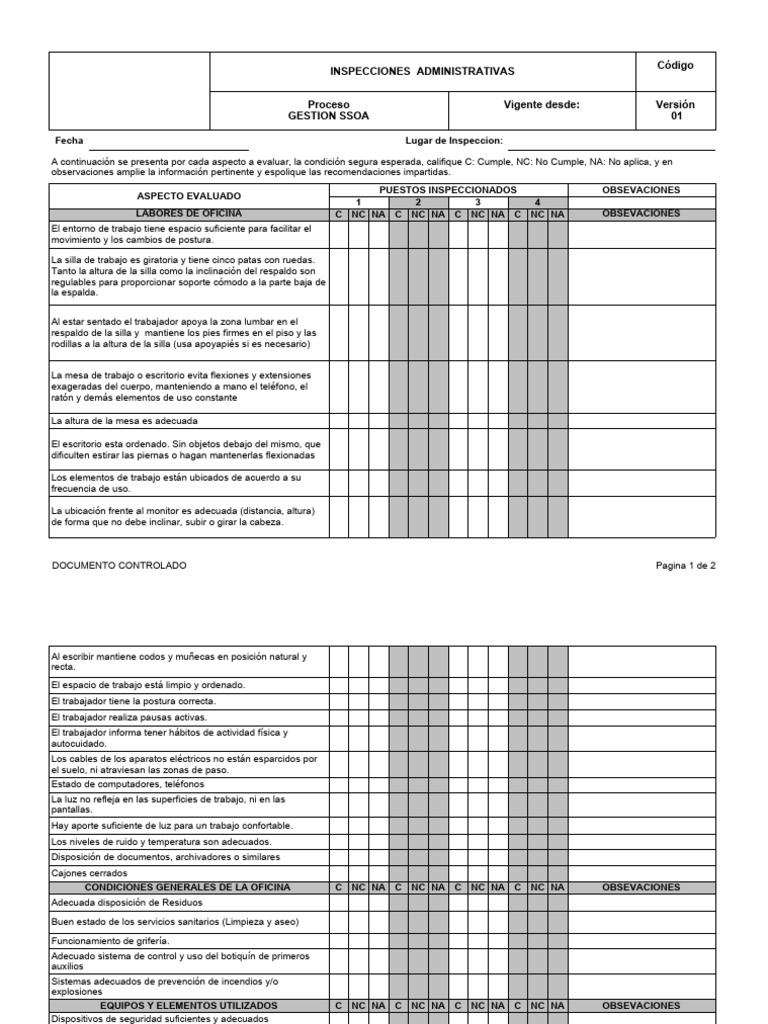 Insp. Admon Ok | PDF