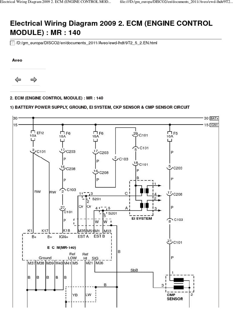 Ecm (Engine Control Module) MR 140 | PDF | Electrical Connector | Fuse ...
