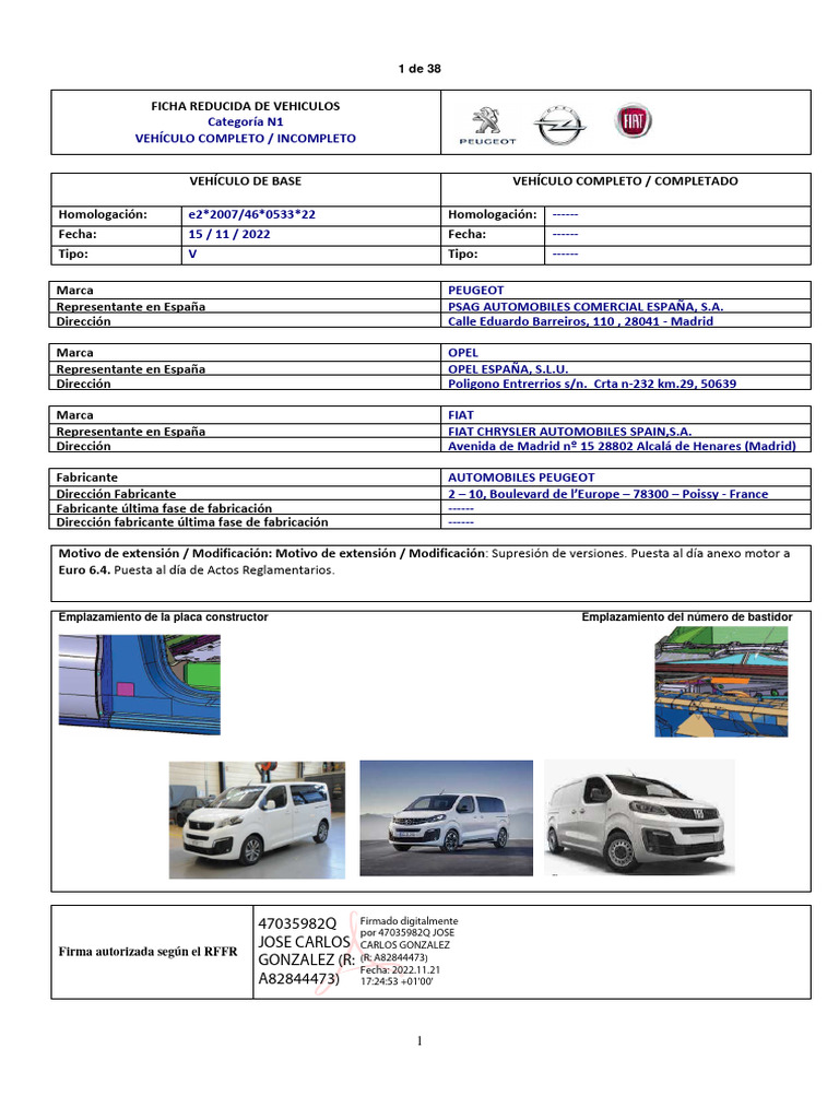 2007 46 0533 22 - FR | PDF | Vehículos de ruedas | Vehículo de motor