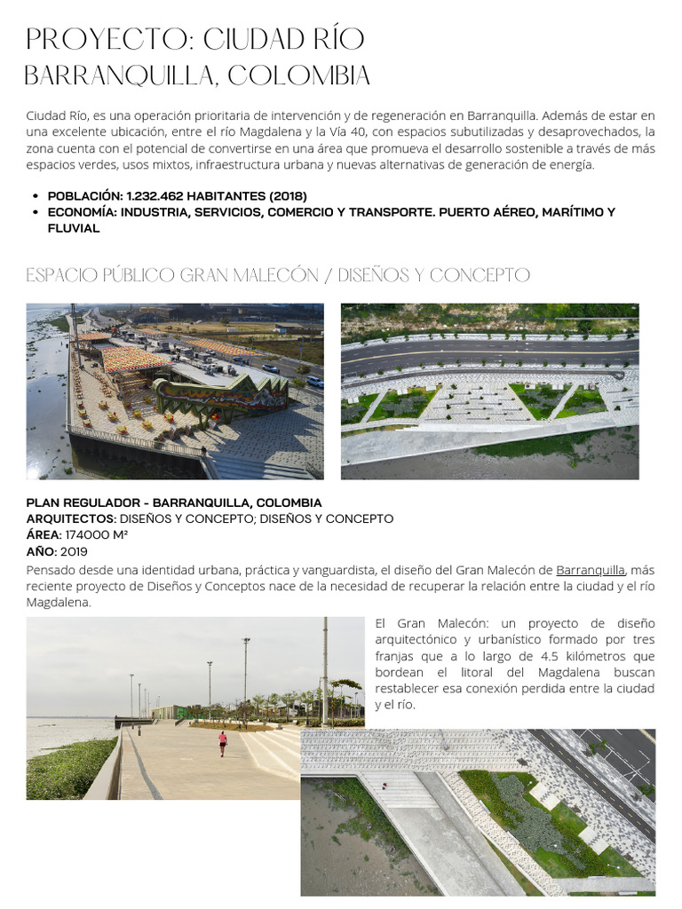 Proyecto Gran Malecón Barranquilla | PDF