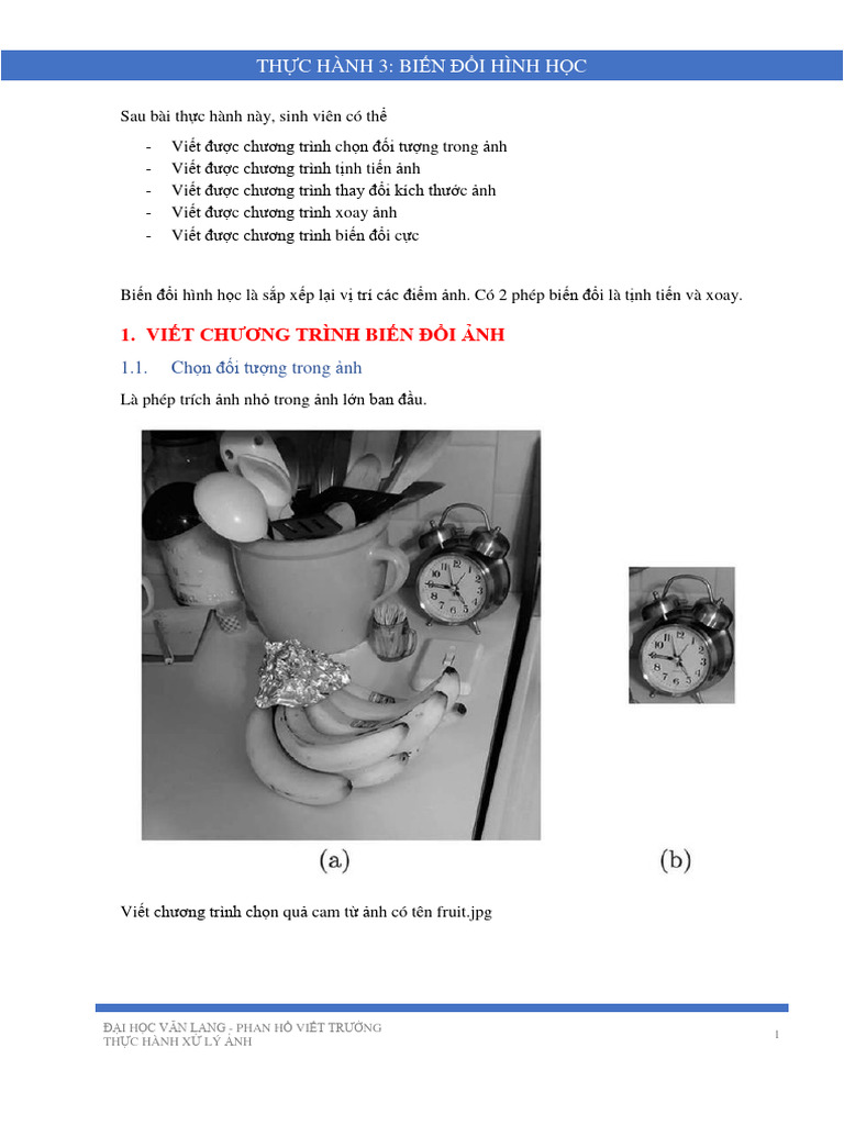 Lab 3 Geometric Transformation Pdf