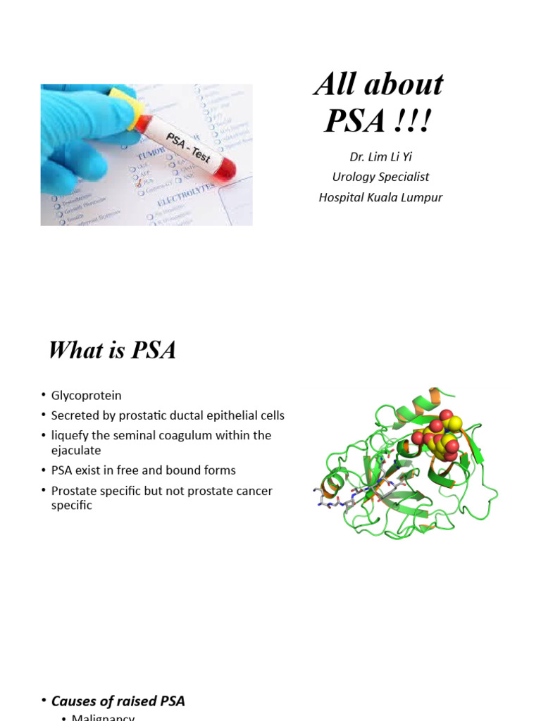 All About PSA !!! | PDF | Prostate Specific Antigen | Prostate Cancer