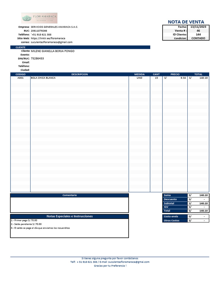 Milene Gianella Borja Pongo 13-11-2023 | PDF