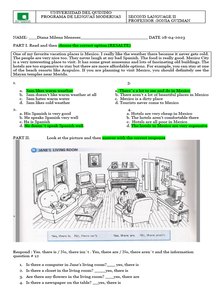 Practice Task Unit 3 | PDF