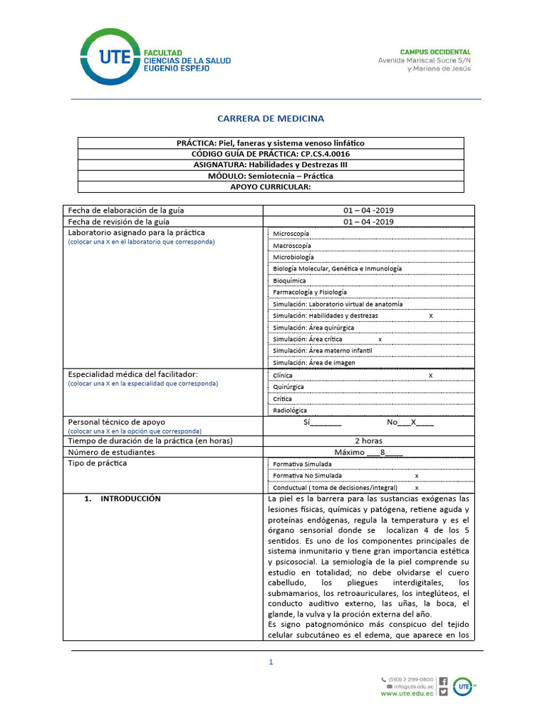 P4 Examen Físico de Piel, Fanera y Sistema Linfático | PDF | Sistema ...