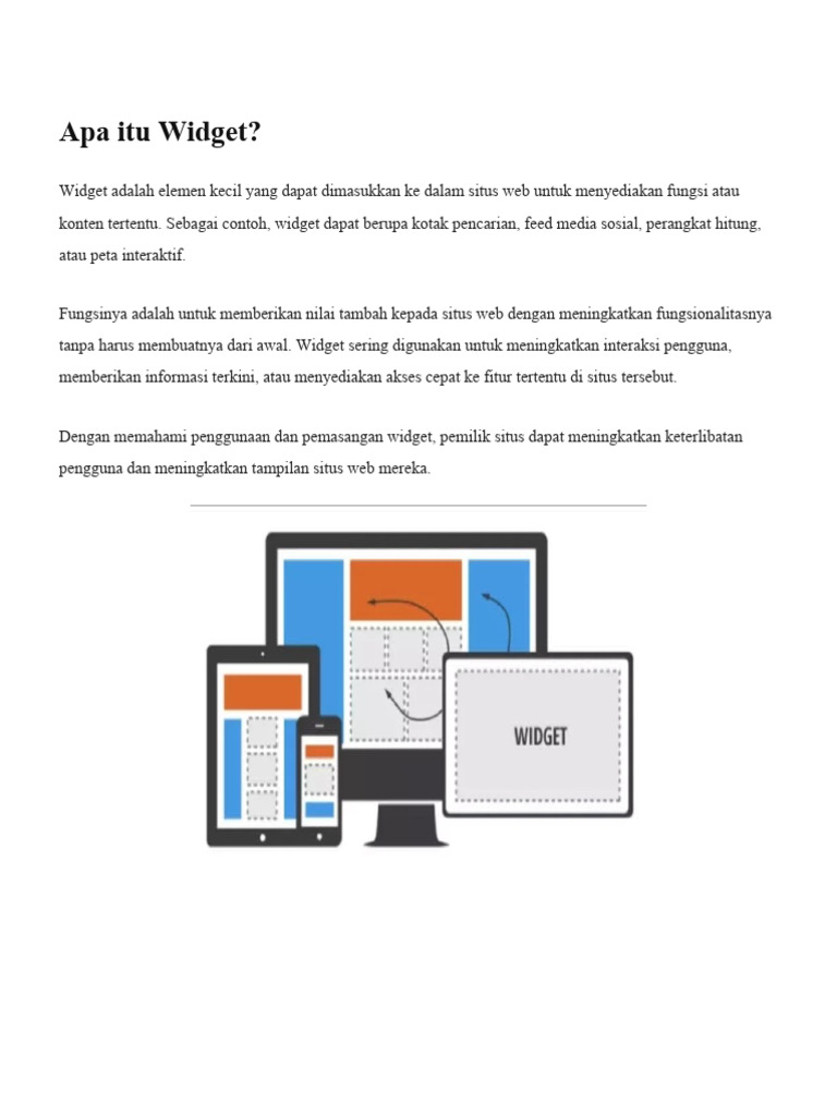 Widget Pertemuan Ke 6 Dan 7 | PDF | Komputer