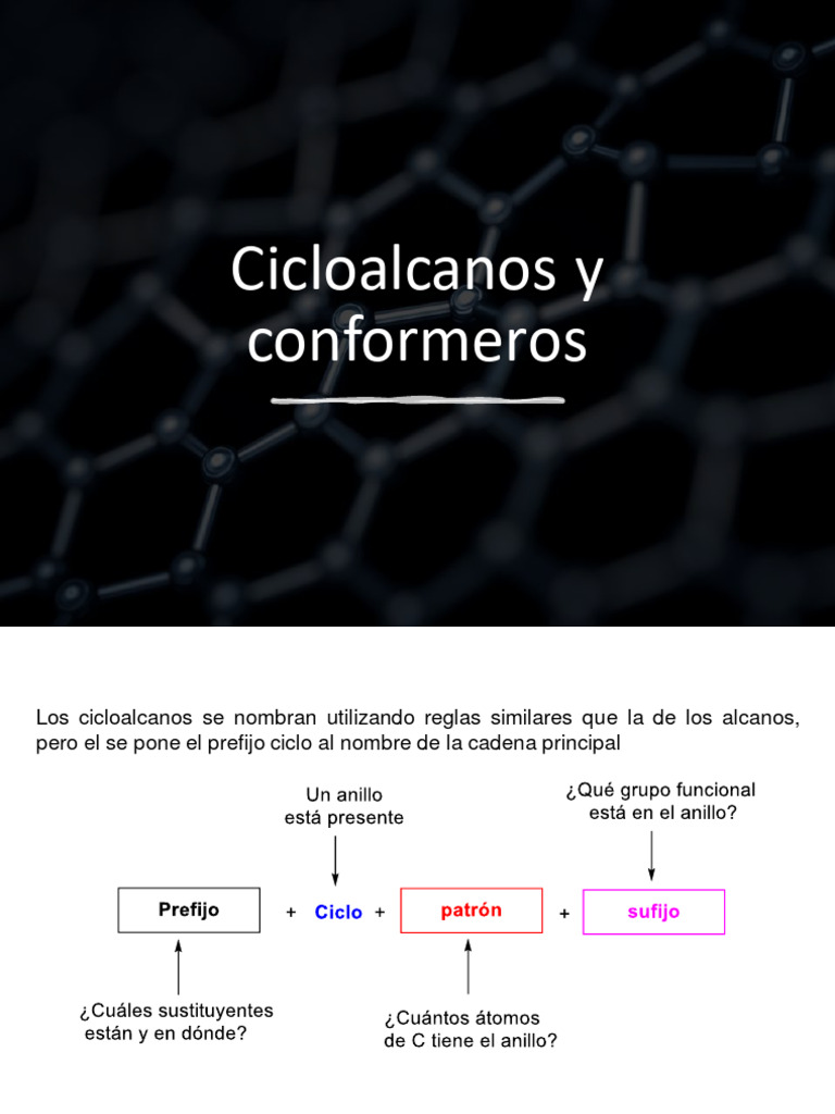 13.cicloalcanos y conformeros 2021-1 | PDF | Isomerismo conformacional ...