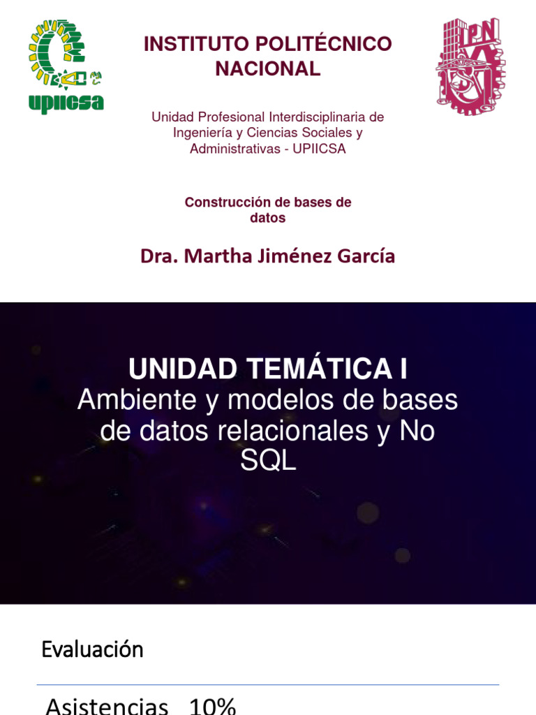 Bases de Datos: Relacionales y No SQL | PDF | Objeto (informática ...