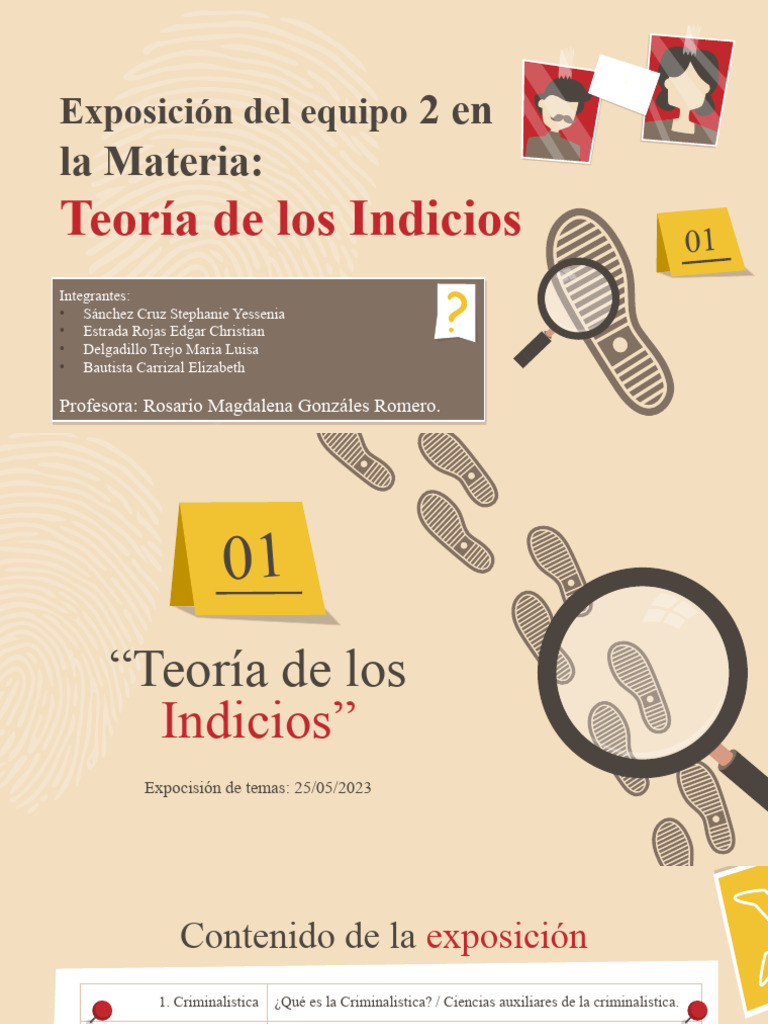 Exposición Teoria de Indicios | PDF