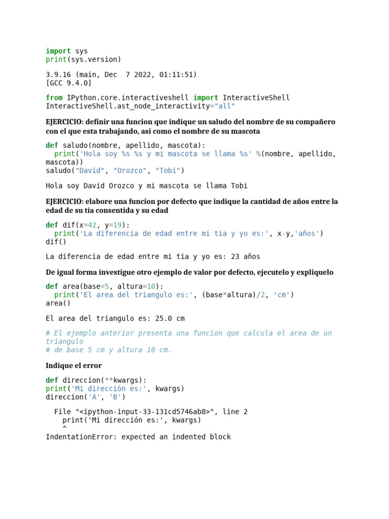 Ejercicios de Python para Principiantes | PDF | Informática
