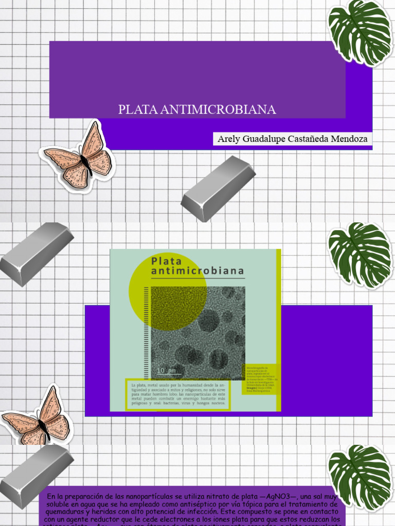 Plata | PDF | Nanopartículas | Plata
