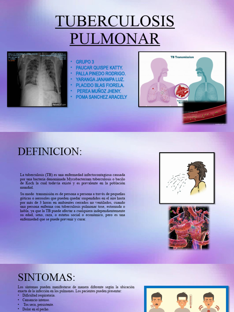 Tuberculosis Pulmonar | PDF | Tuberculosis | Tos