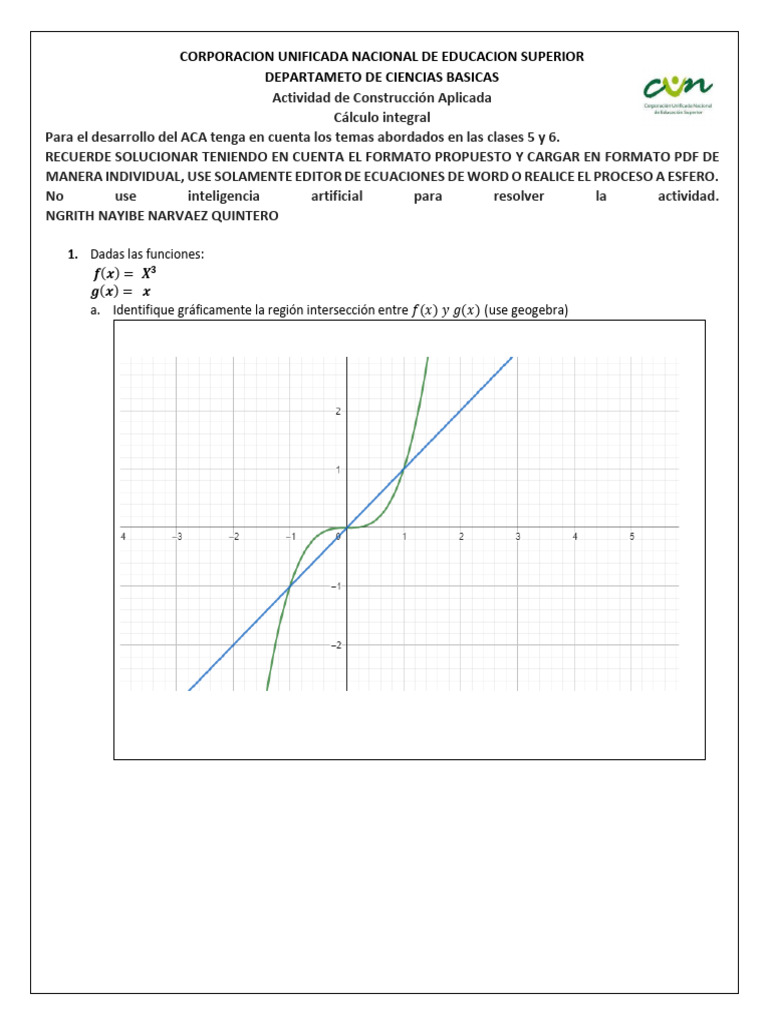 Aca 3 Calculo | PDF | Integral | Matemáticas