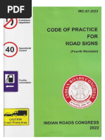 IRC 67-2022-Code of Practice For Road Signs | PDF