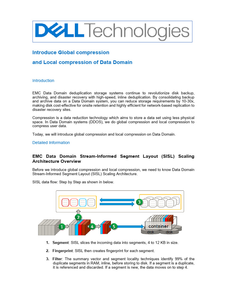EMC Data Domain Deduplication Storage Systems | PDF | Data Compression | Backup
