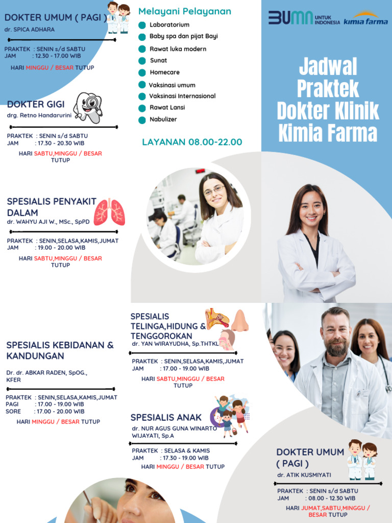 Leaflet Jadwal Dokter | PDF