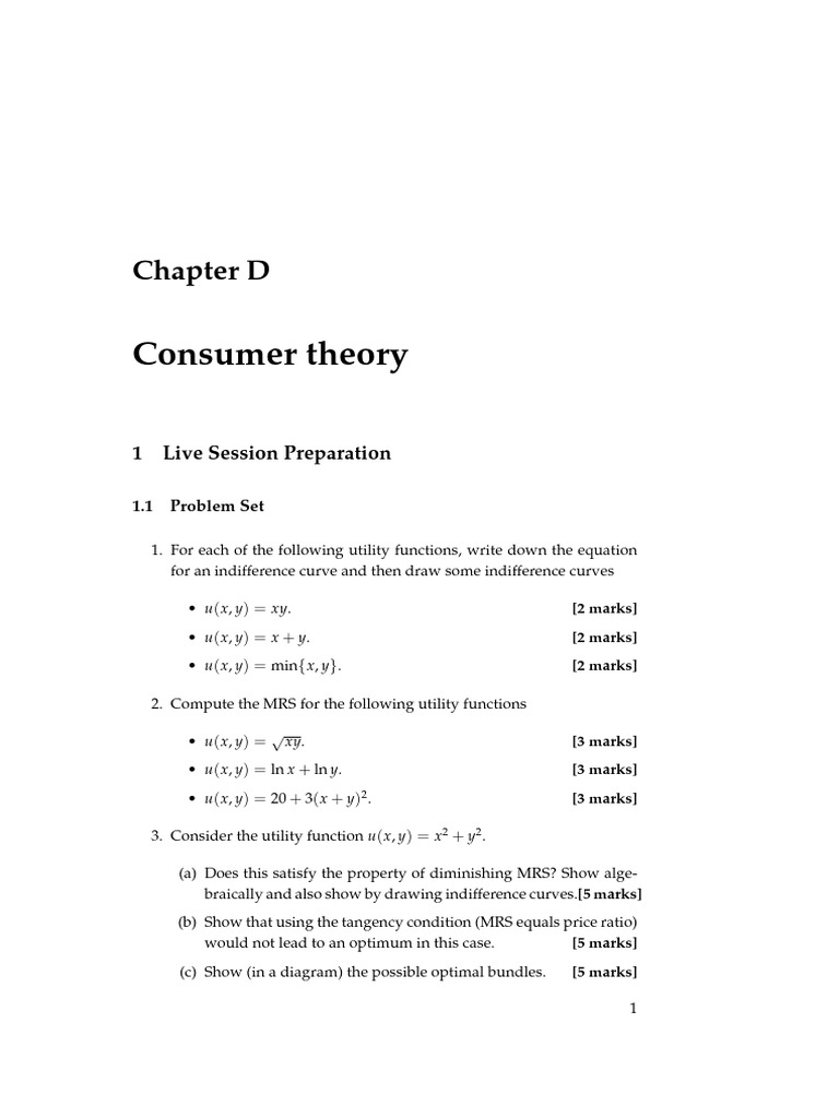 D LiveSessionPrep Problems | Download Free PDF | Utility | Demand
