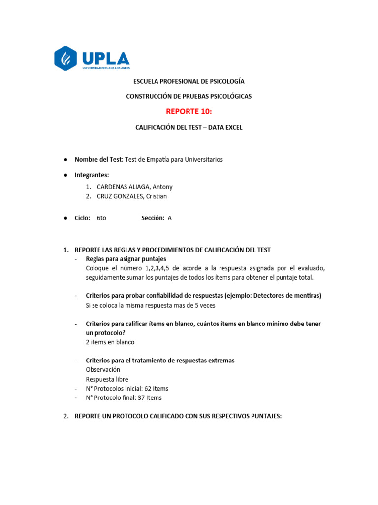 Reporte 10 | PDF