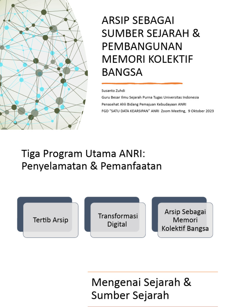 Satu Data Arsip Anri | PDF