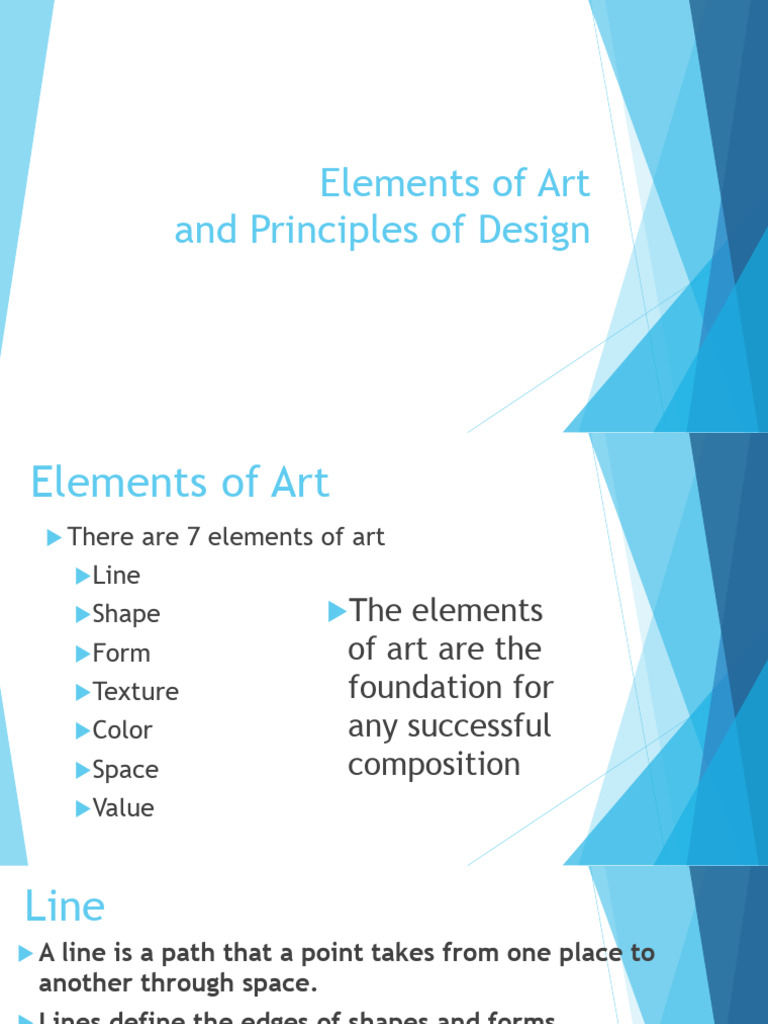 Elements of Art and Principles of Design | PDF | Composition (Visual Arts) | Shape