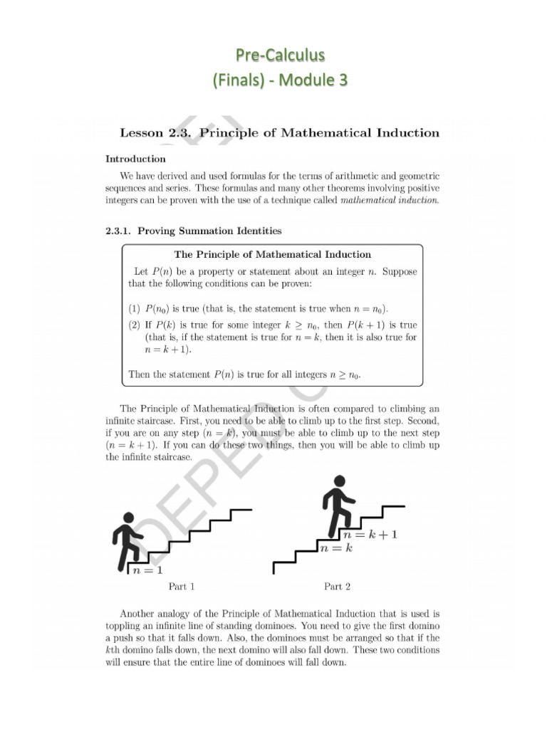 Pre Calculus Finals Module and Seatwork 3 | PDF