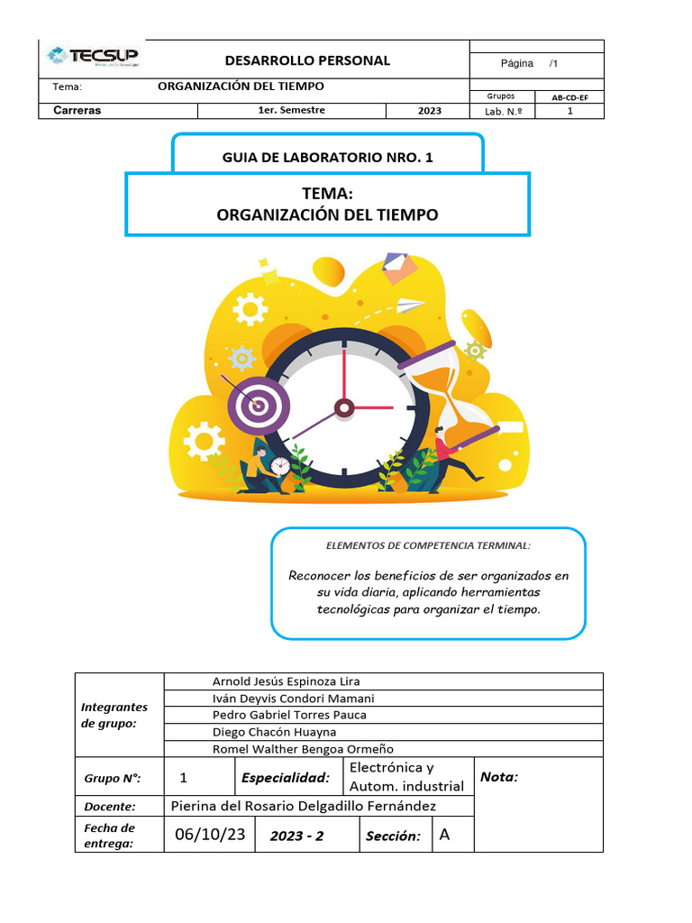 Organización del Tiempo para Estudiantes | PDF | Aplicación movil ...