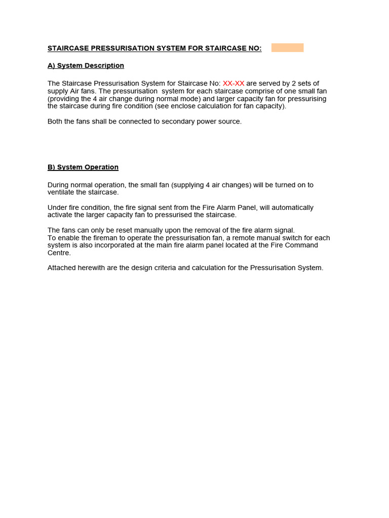 Staircase Pressurisation-1 | Download Free PDF | Pressure | Mechanical ...