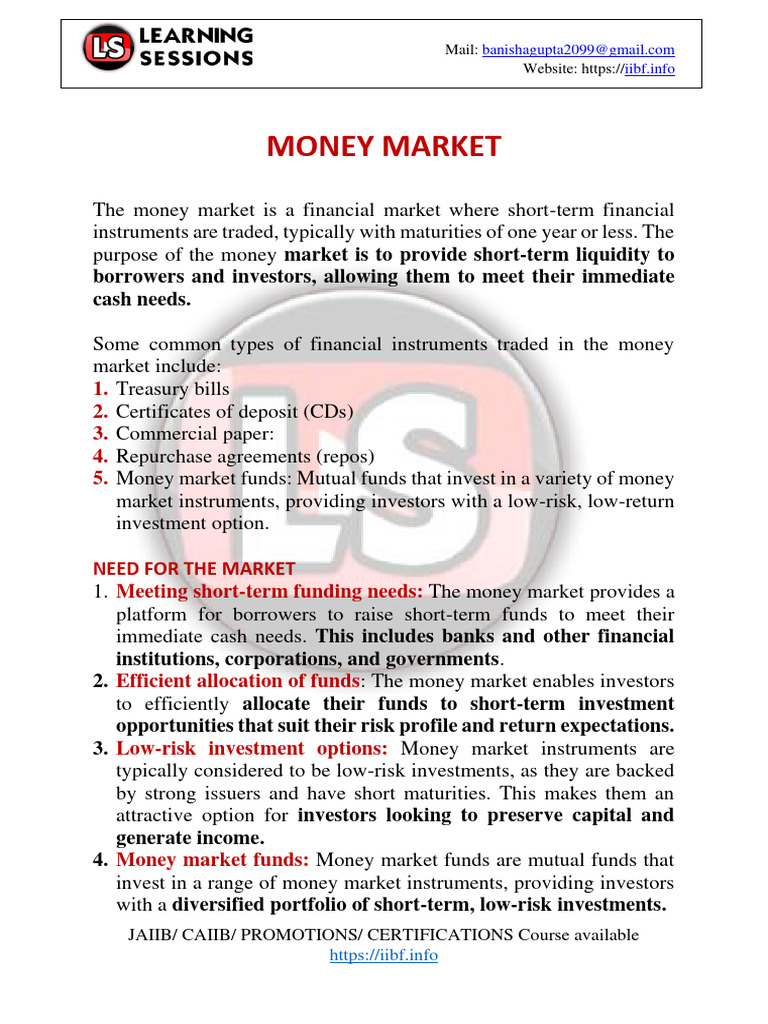 Trim Money Market 2.1 To 2 | PDF | Repurchase Agreement | Money Market