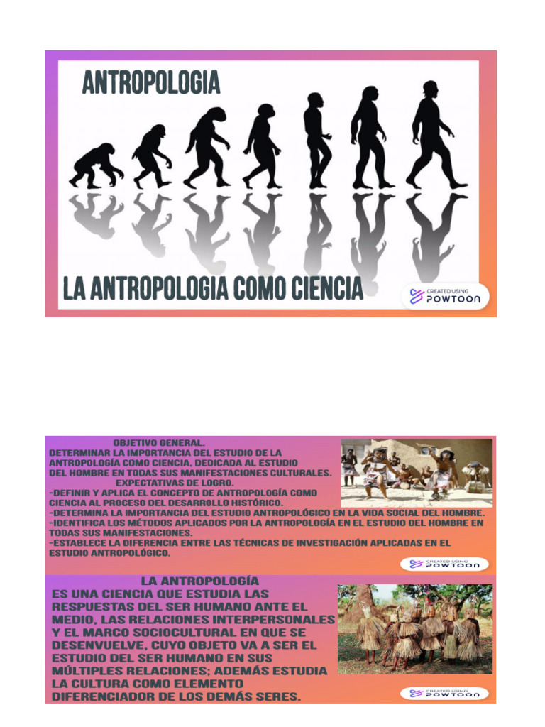 Antropologia Como Ciencia 1P | PDF | Antropologia Biologica | Antropología