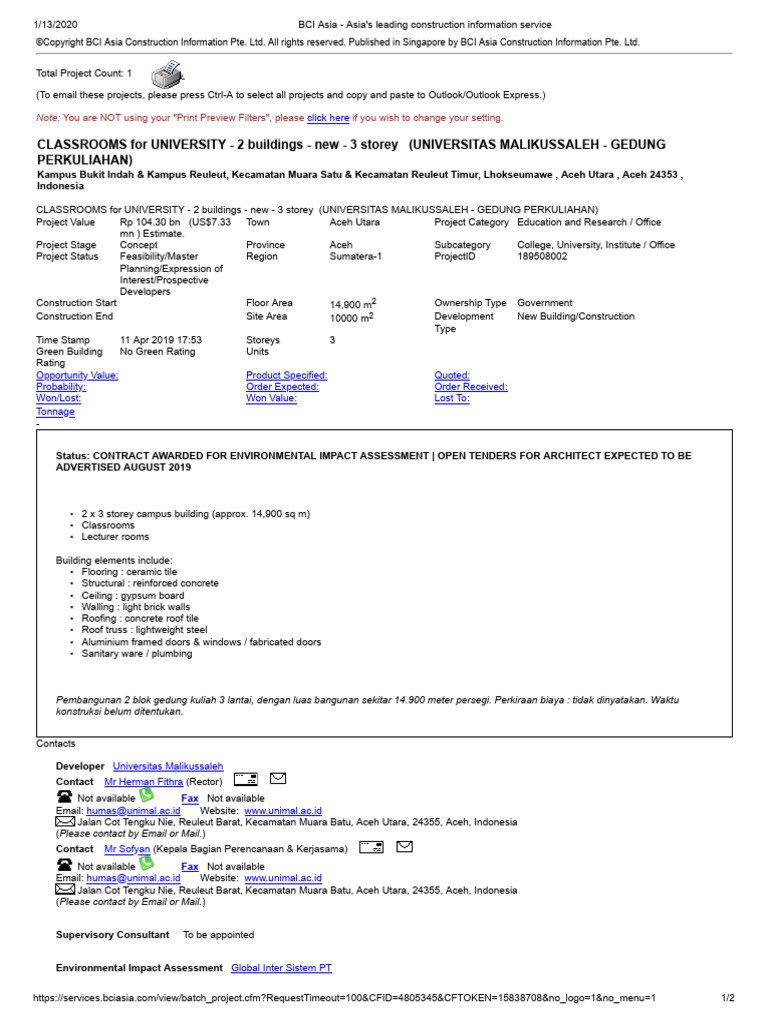 Sample Projects - Bumi Aceh Citra Persada | PDF | Building Engineering