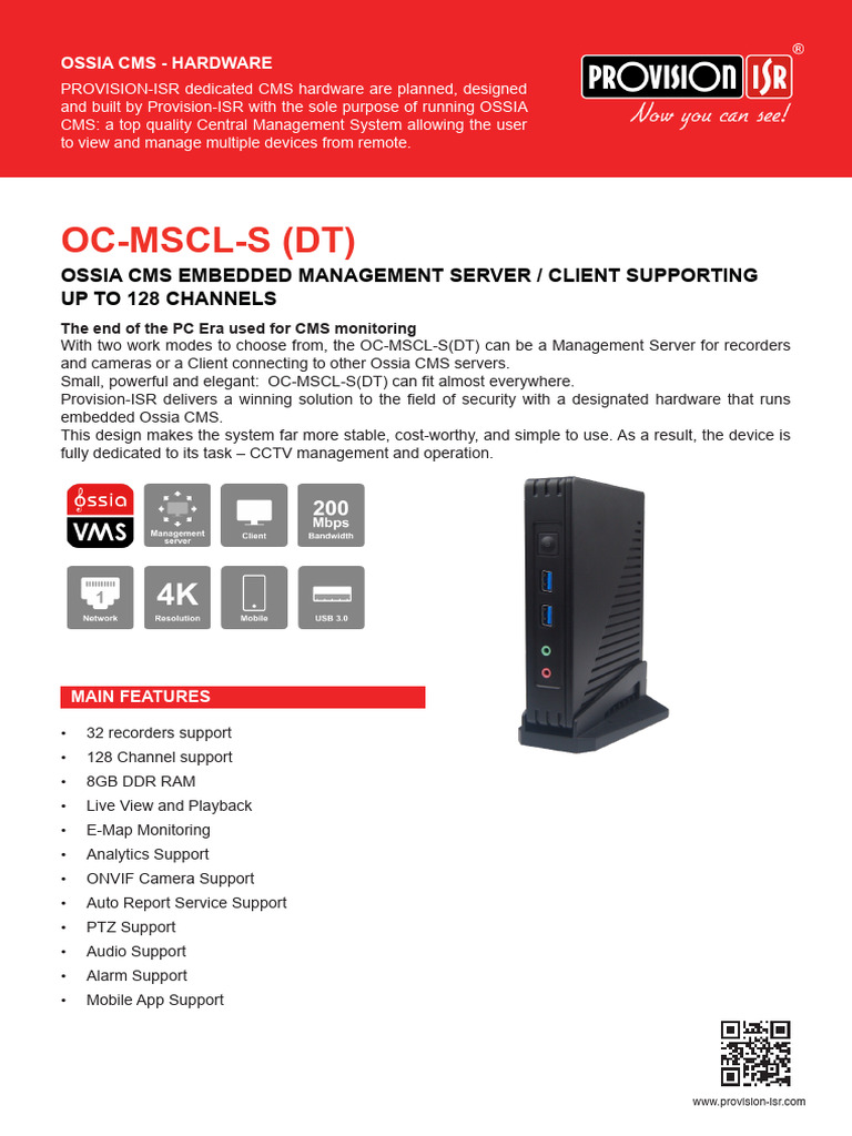 OC-MSCL-S (DT) Specs | PDF | Usb | Server (Computing)
