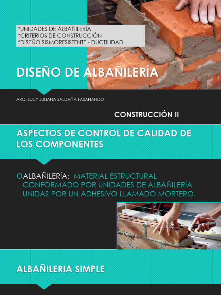 Albañilería Pdf Hormigón Ladrillo